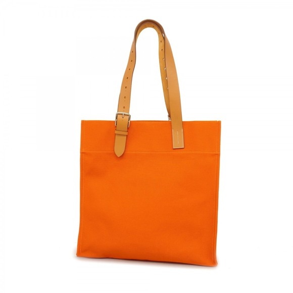 Hermes | Bags | Herms Etrivier Toile H Bash Hunter Orange N Stamp Tote ...